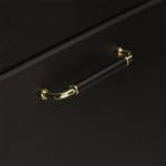 Handtag Brohult M polerad mässing / svart – frontapply.se