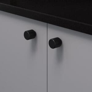 Knopp Helix matt svart Ø20 – frontapply.se