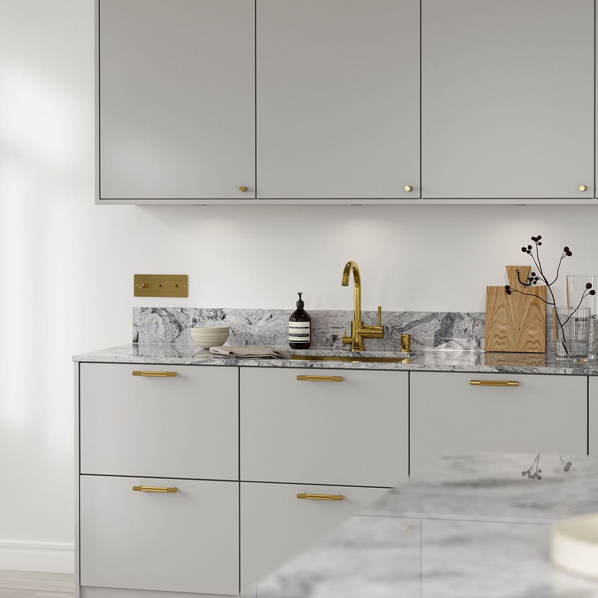 Bänkskiva granit Viscount White – frontapply.se